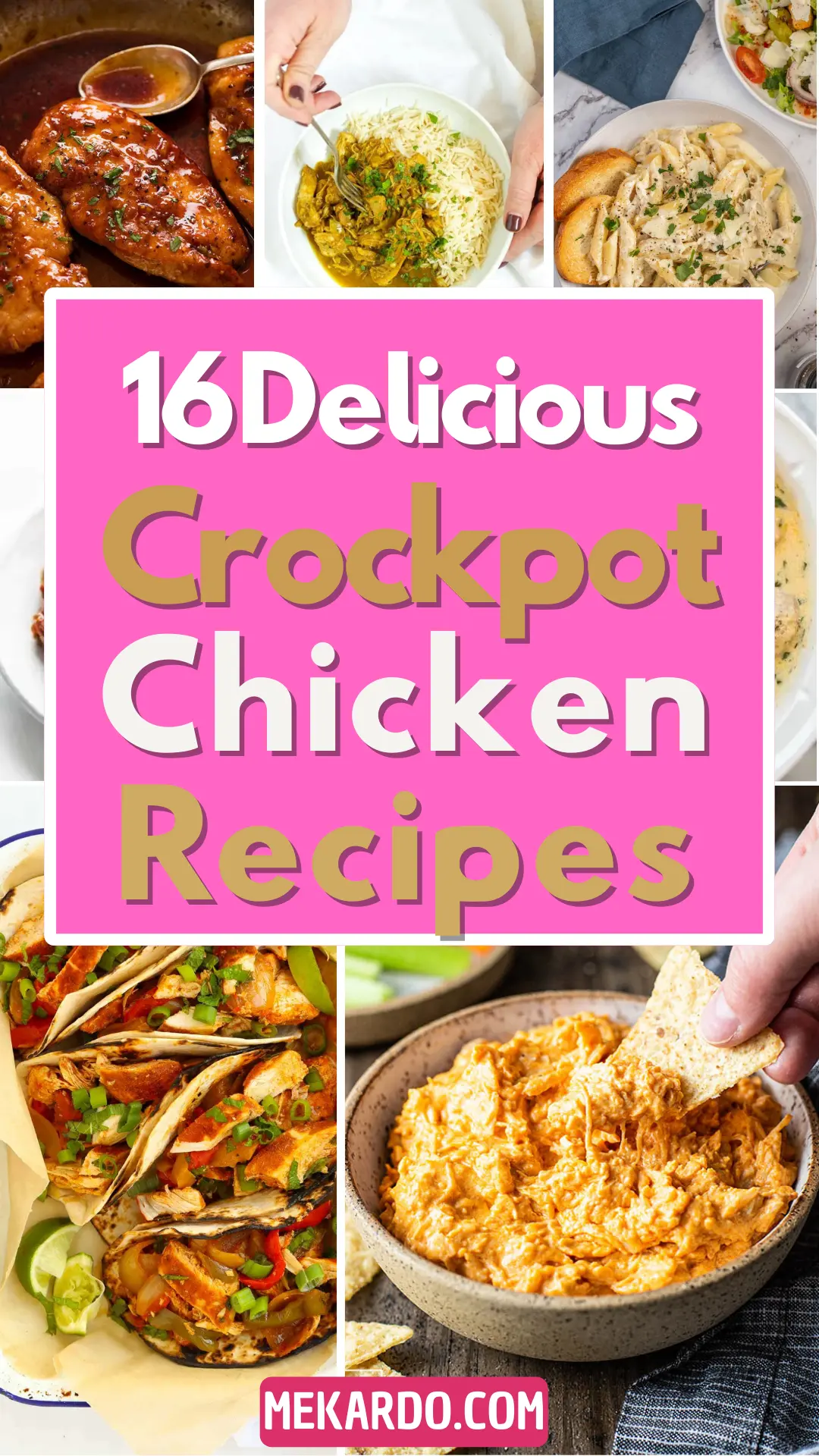 16 Delicious Crockpot Chicken Recipes - Mekardo