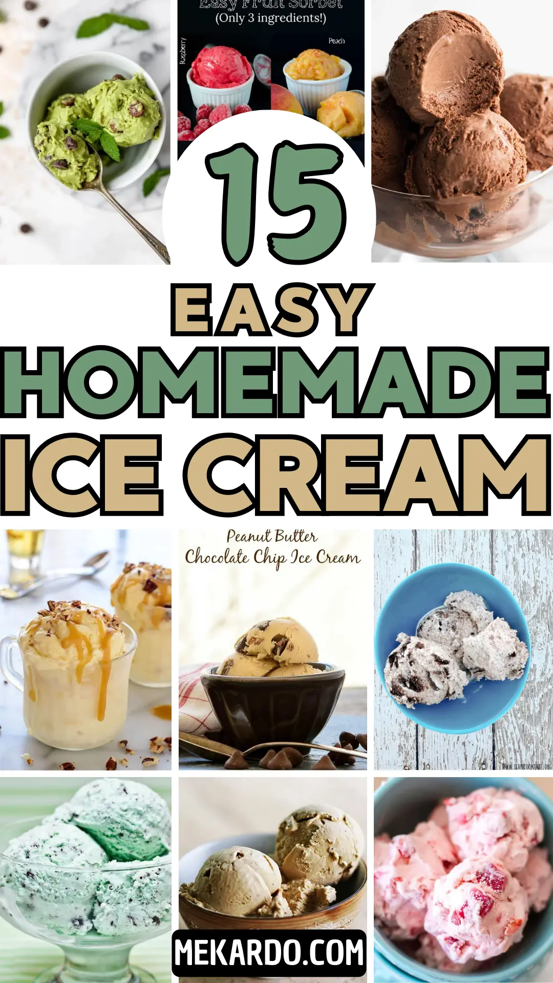 15 Easy Homemade Ice Cream Recipes - Mekardo