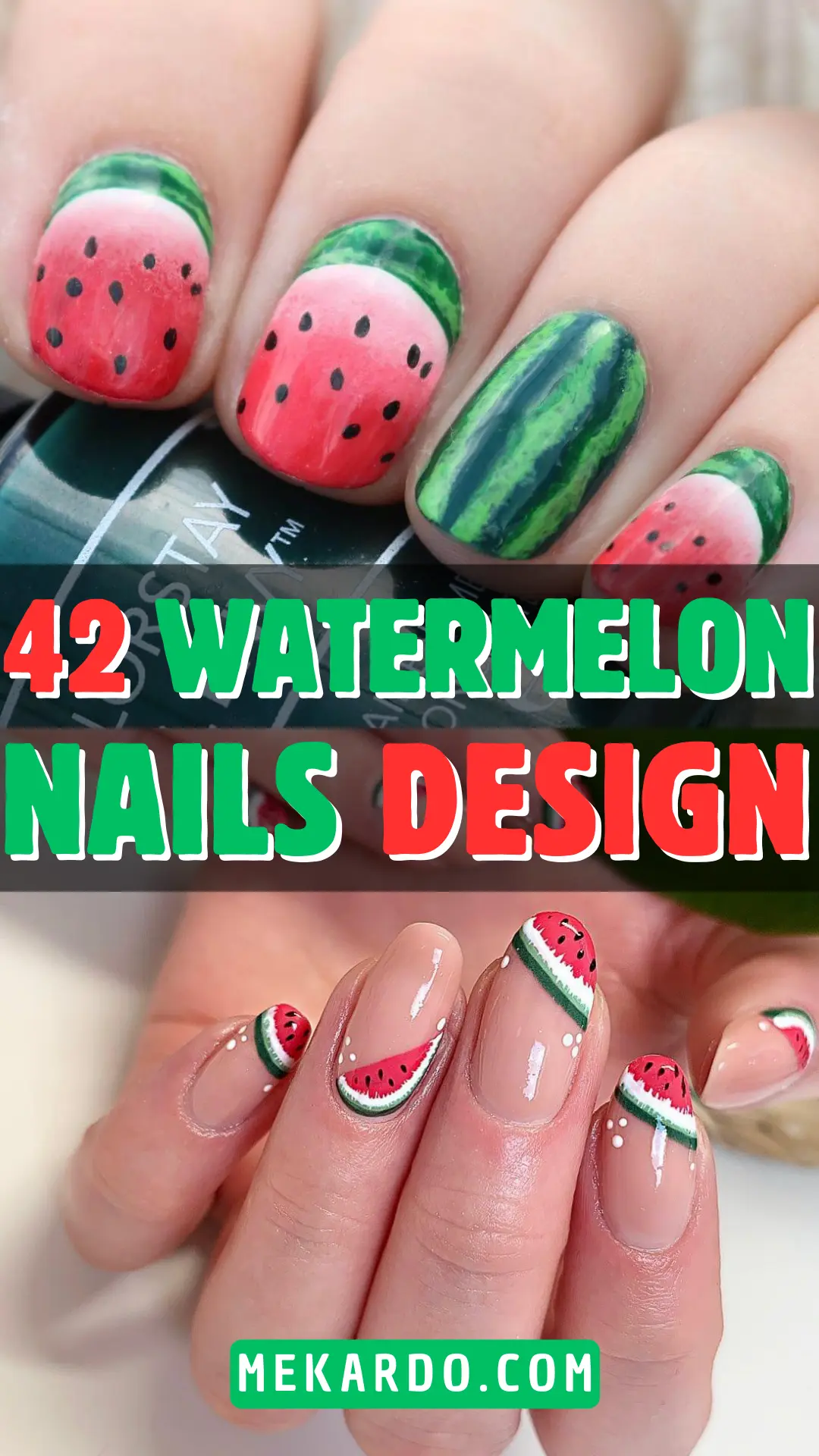 42 Fun and Fruity Watermelon Nail Designs You’ll Love - Mekardo
