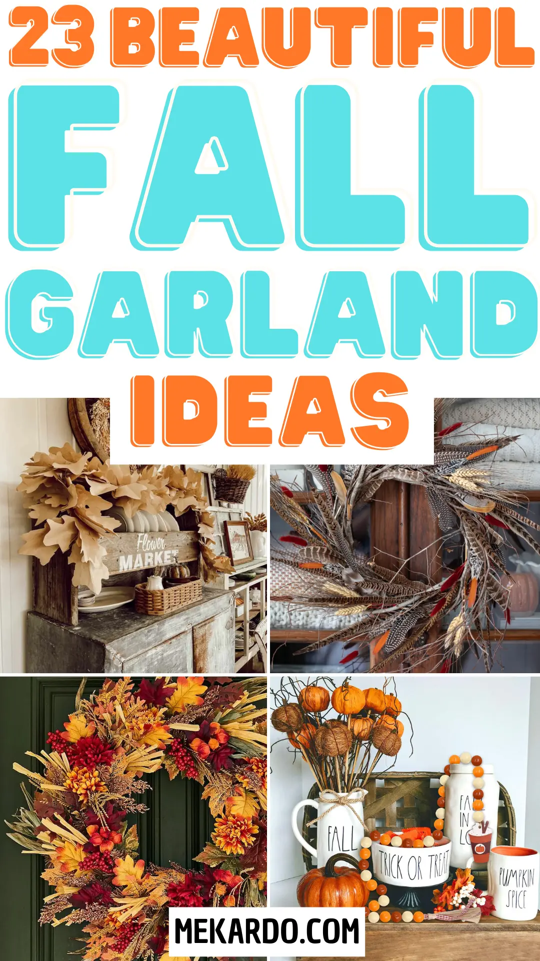23 Beautiful Fall Garland Ideas - Mekardo