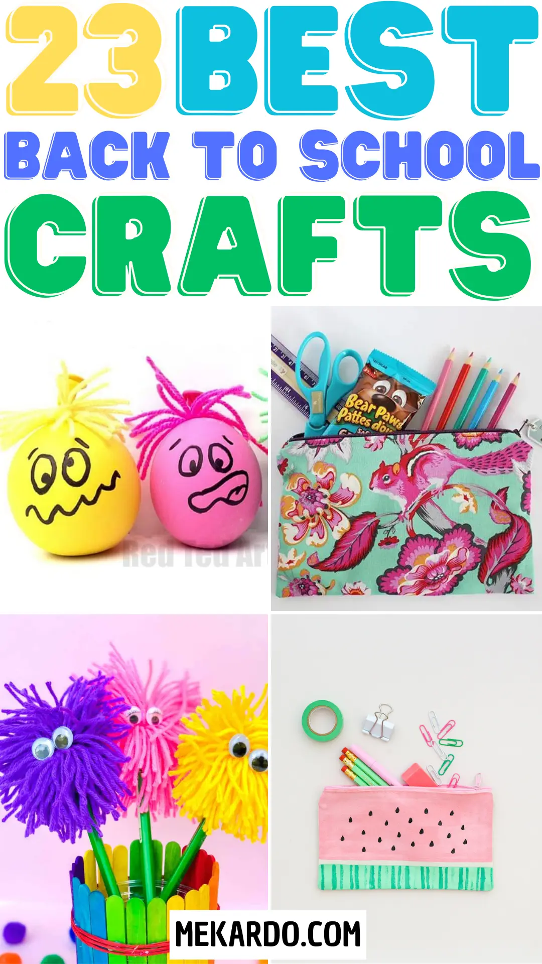 23 Creative Back to School Crafts - Mekardo