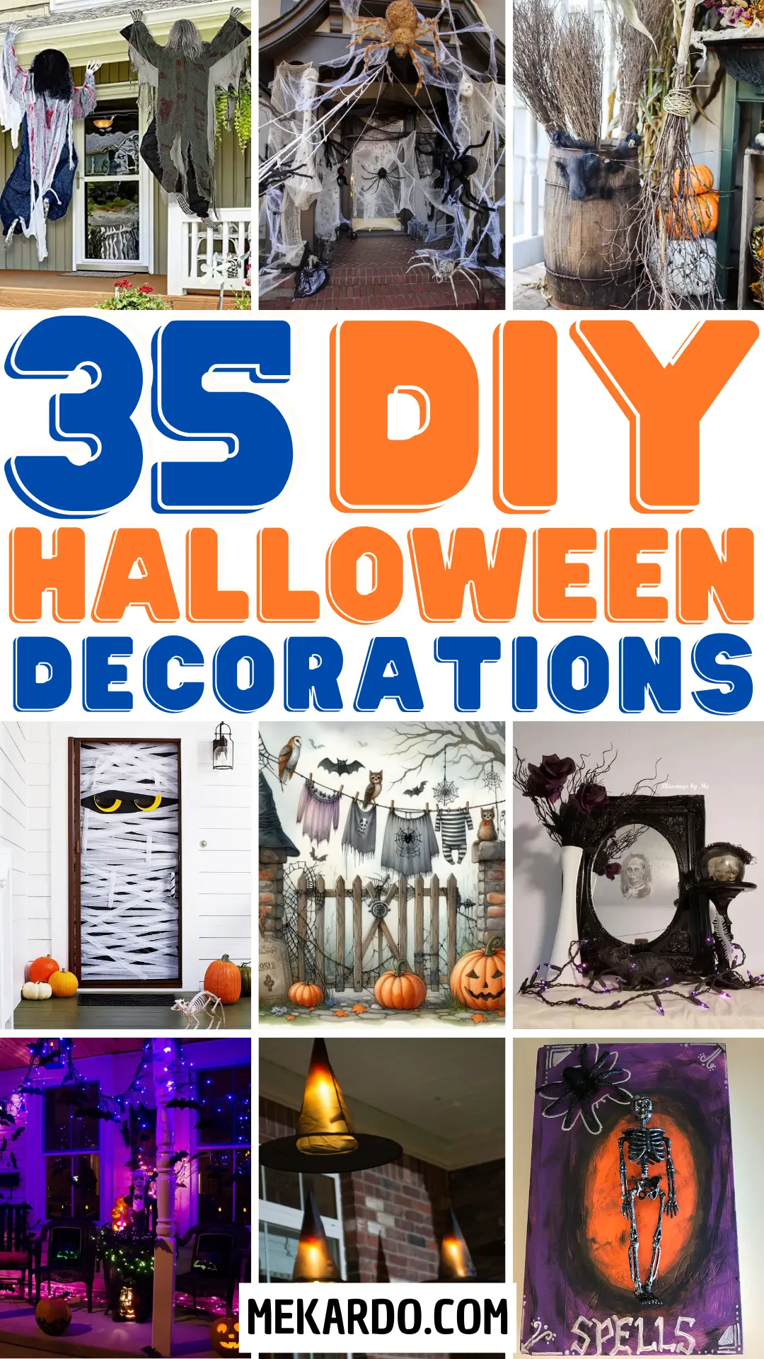 35 Spooktacular DIY Halloween Decorations to Haunt Your Home - Mekardo