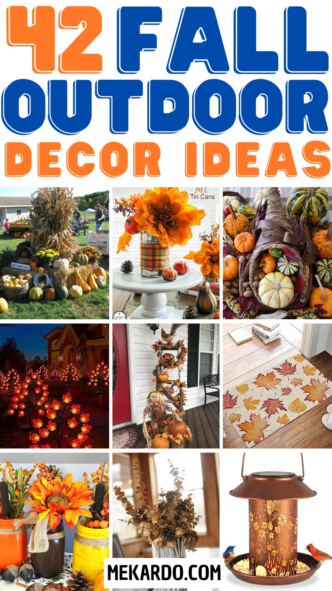 42 Charming Fall Outdoor Decor Ideas - Mekardo
